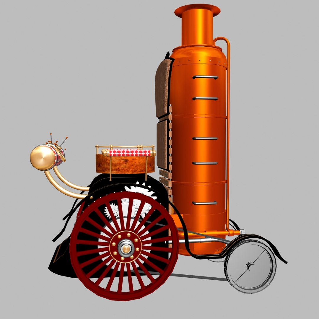3d Fantasy Steampunk Wheelchair