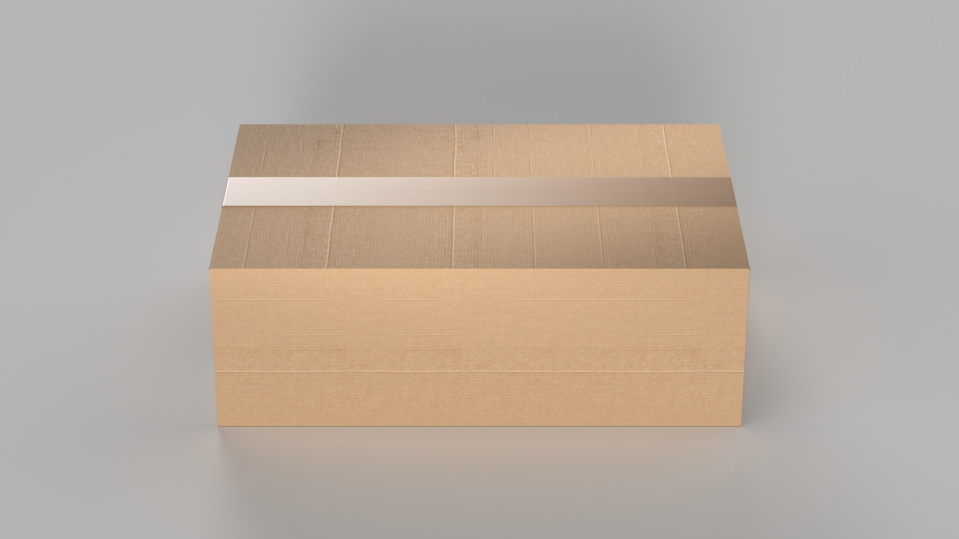 Closed Cardboard Box 3D Model 3D Model 3D Model - TurboSquid 1969371