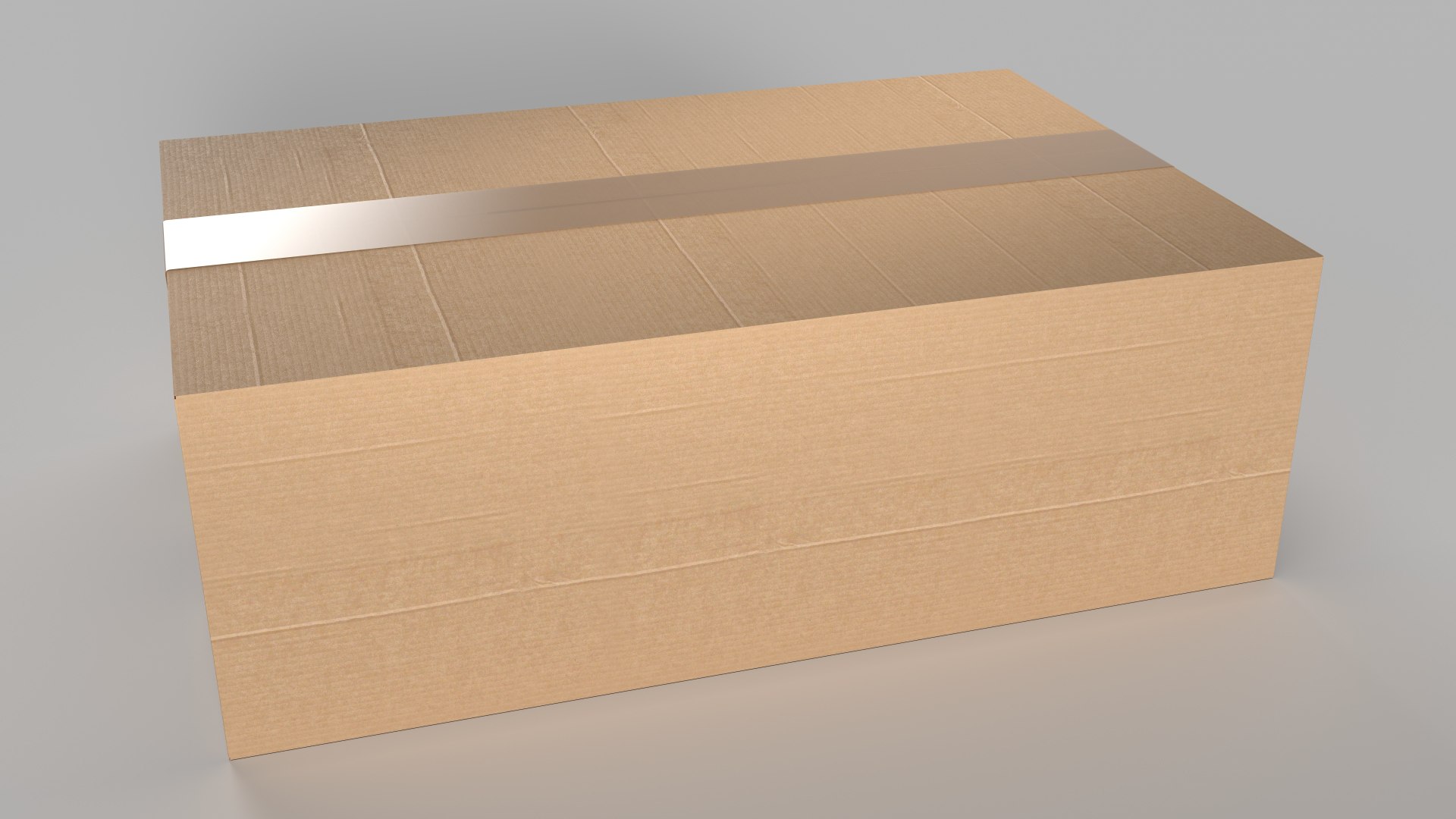 Closed Cardboard Box 3D Model 3D Model 3D Model - TurboSquid 1969371