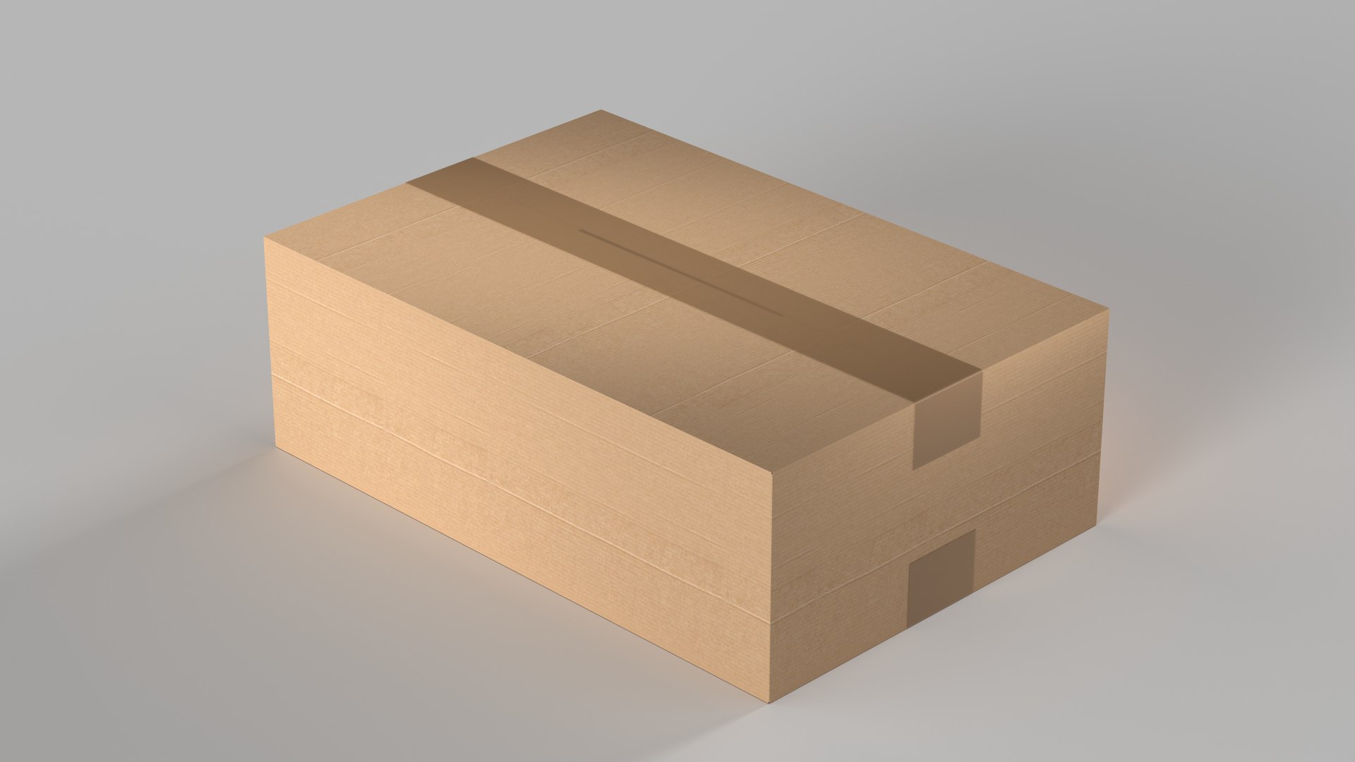 Closed Cardboard Box 3D Model 3D Model 3D Model - TurboSquid 1969371