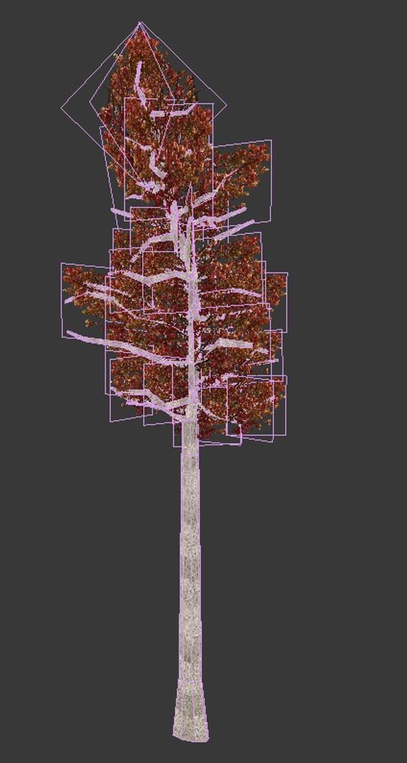 3d set trees model