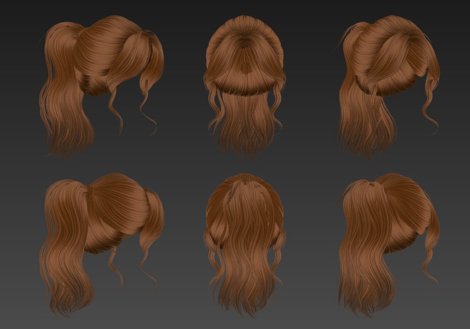 Cartoon Hair 3D - TurboSquid 1406875
