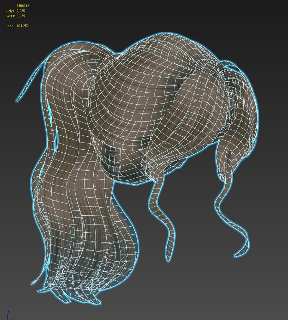 Cartoon Hair 3D - TurboSquid 1406875