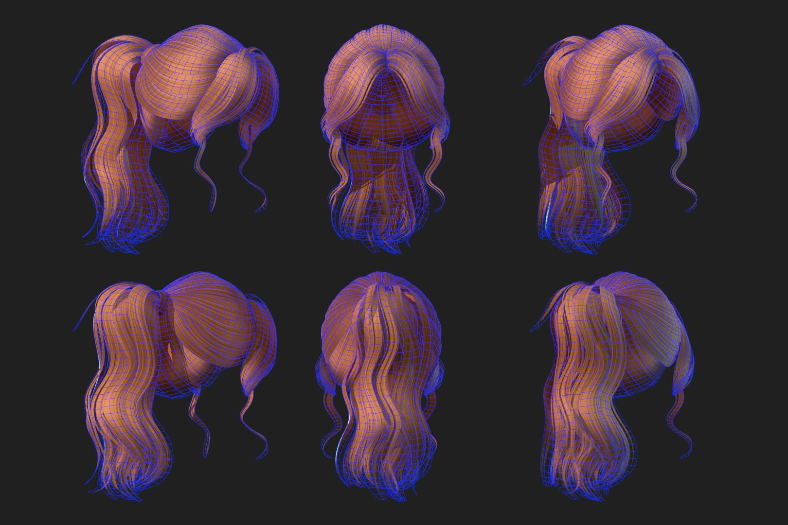 Cartoon Hair 3D - TurboSquid 1406875