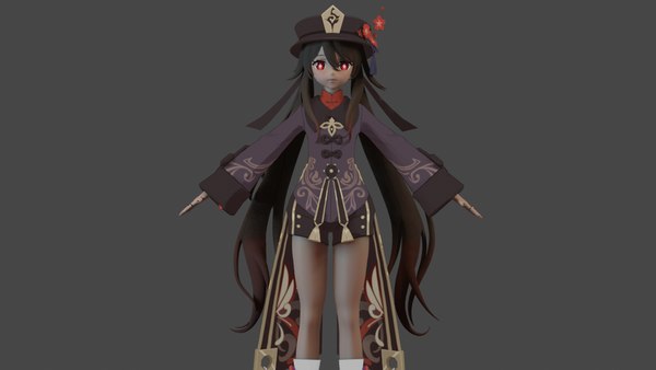 Modelos de Blender Hu-Tao-Genshin-Impact | TurboSquid