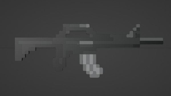 pixelart gun 3D 모델 - TurboSquid 1984910