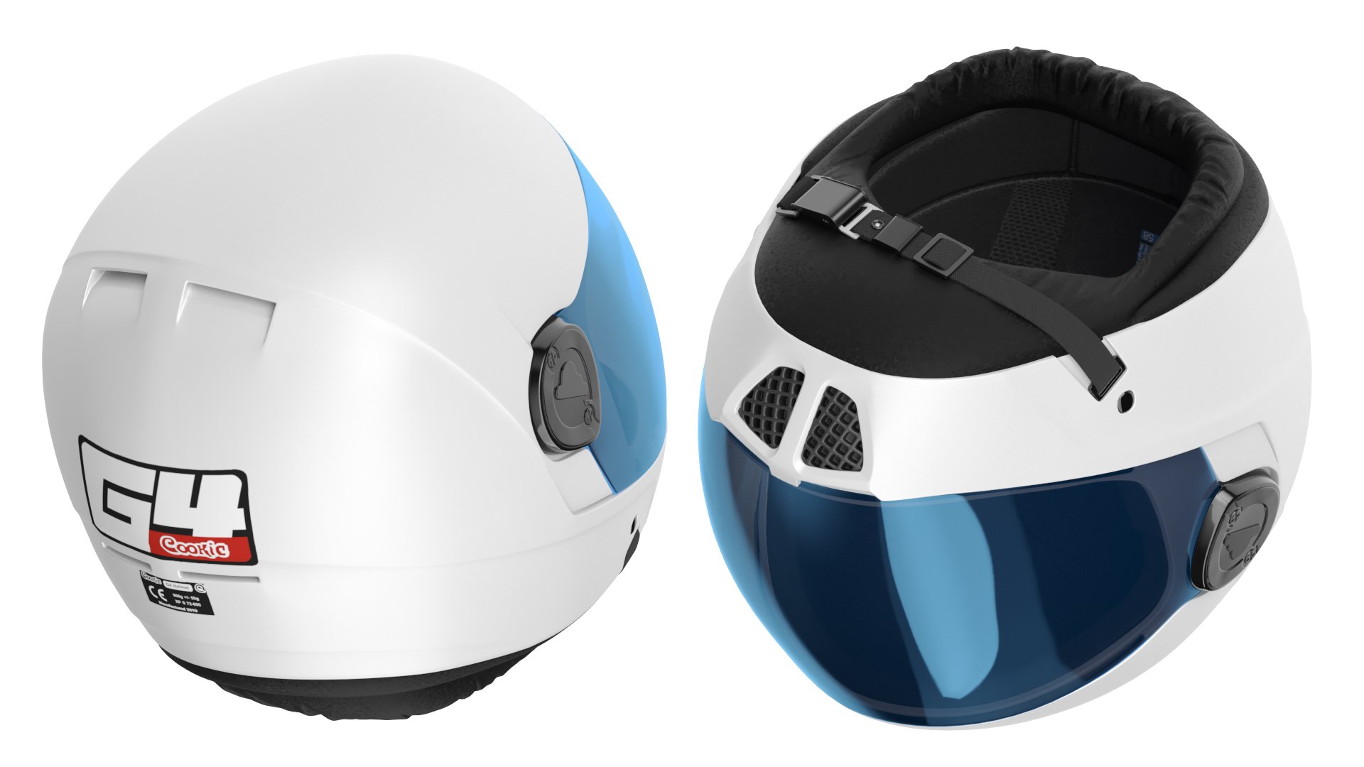 Cookie G4 Skydiving Helmet White 3D - TurboSquid 1724452