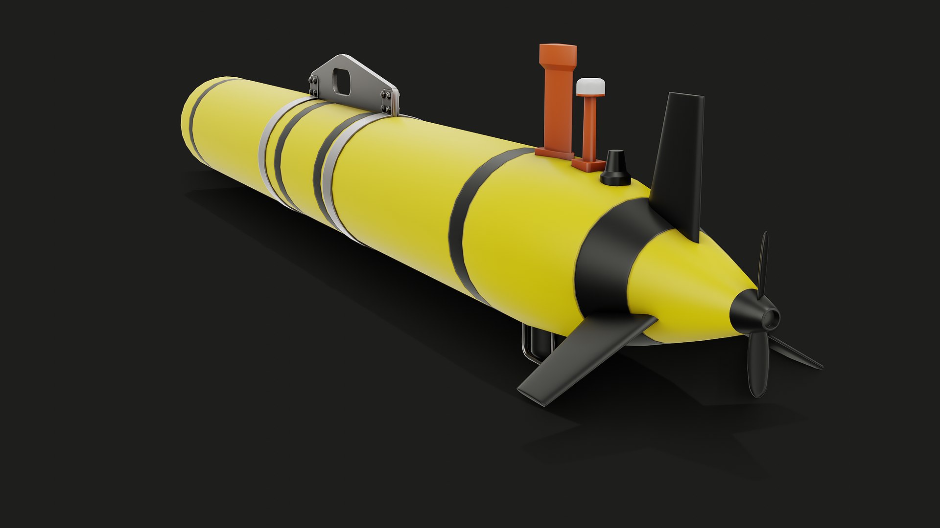 Unmanned Underwater Vehicle Model - TurboSquid 2028716