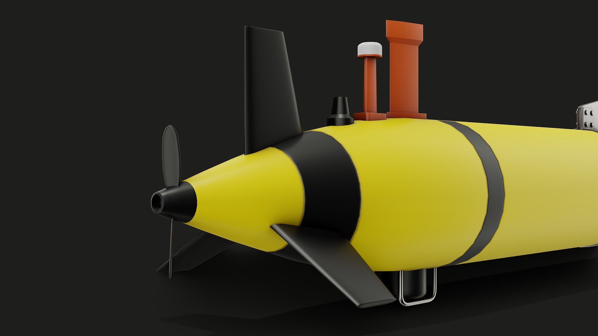 Unmanned Underwater Vehicle Model - TurboSquid 2028716