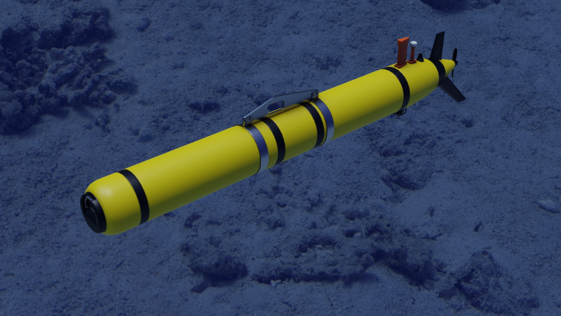 Unmanned Underwater Vehicle Model - TurboSquid 2028716