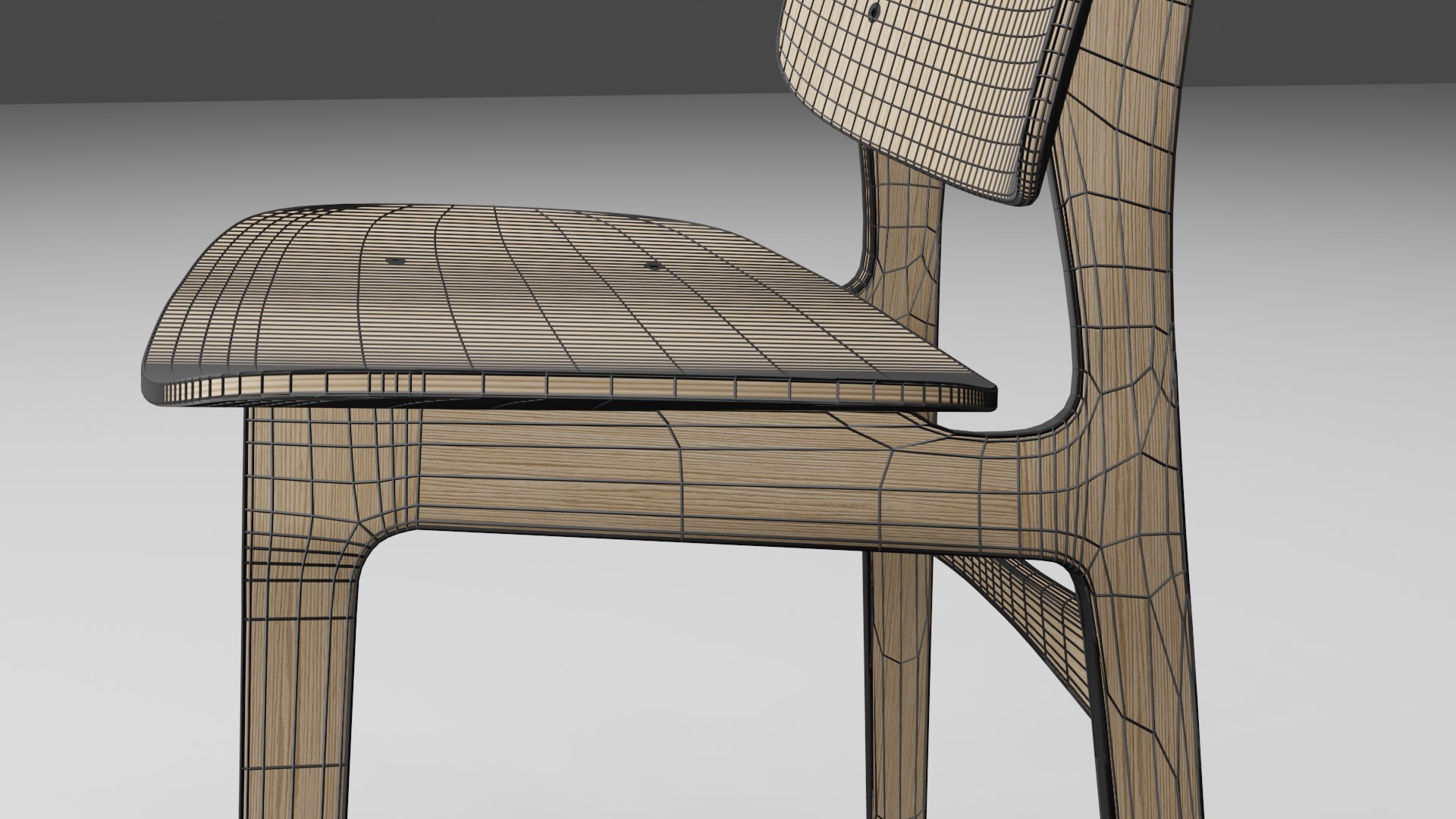 Wood Base Chair 3D Model - TurboSquid 1615840
