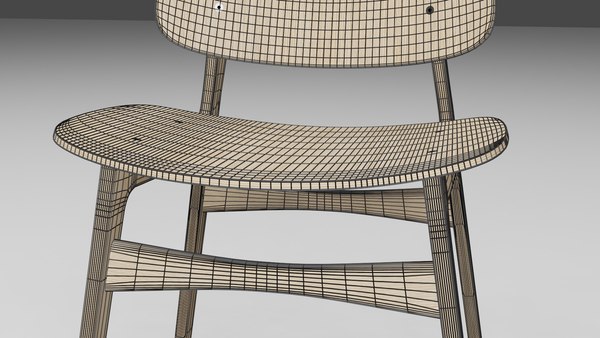 Wood base chair 3D model - TurboSquid 1615840