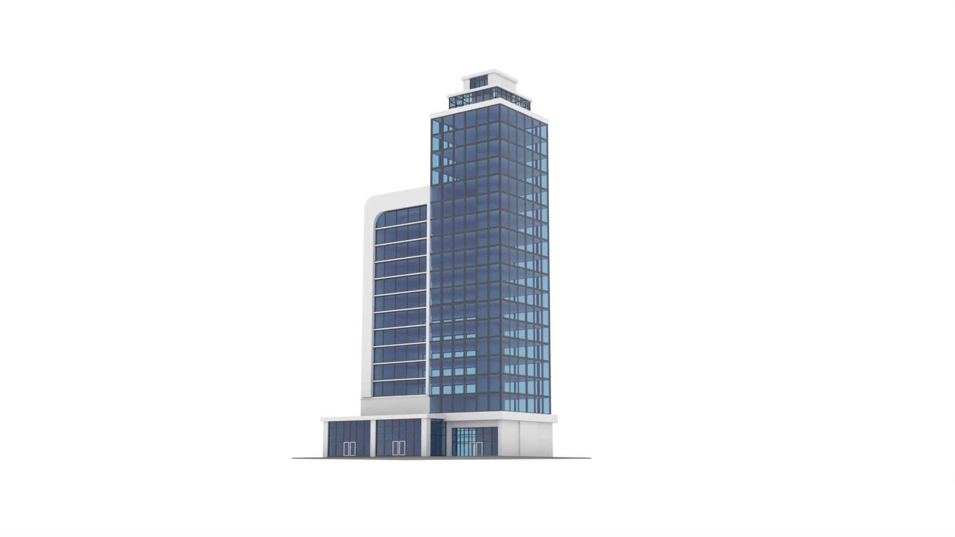 3D Modern Skyscraper Office City Building 1 - TurboSquid 2357552