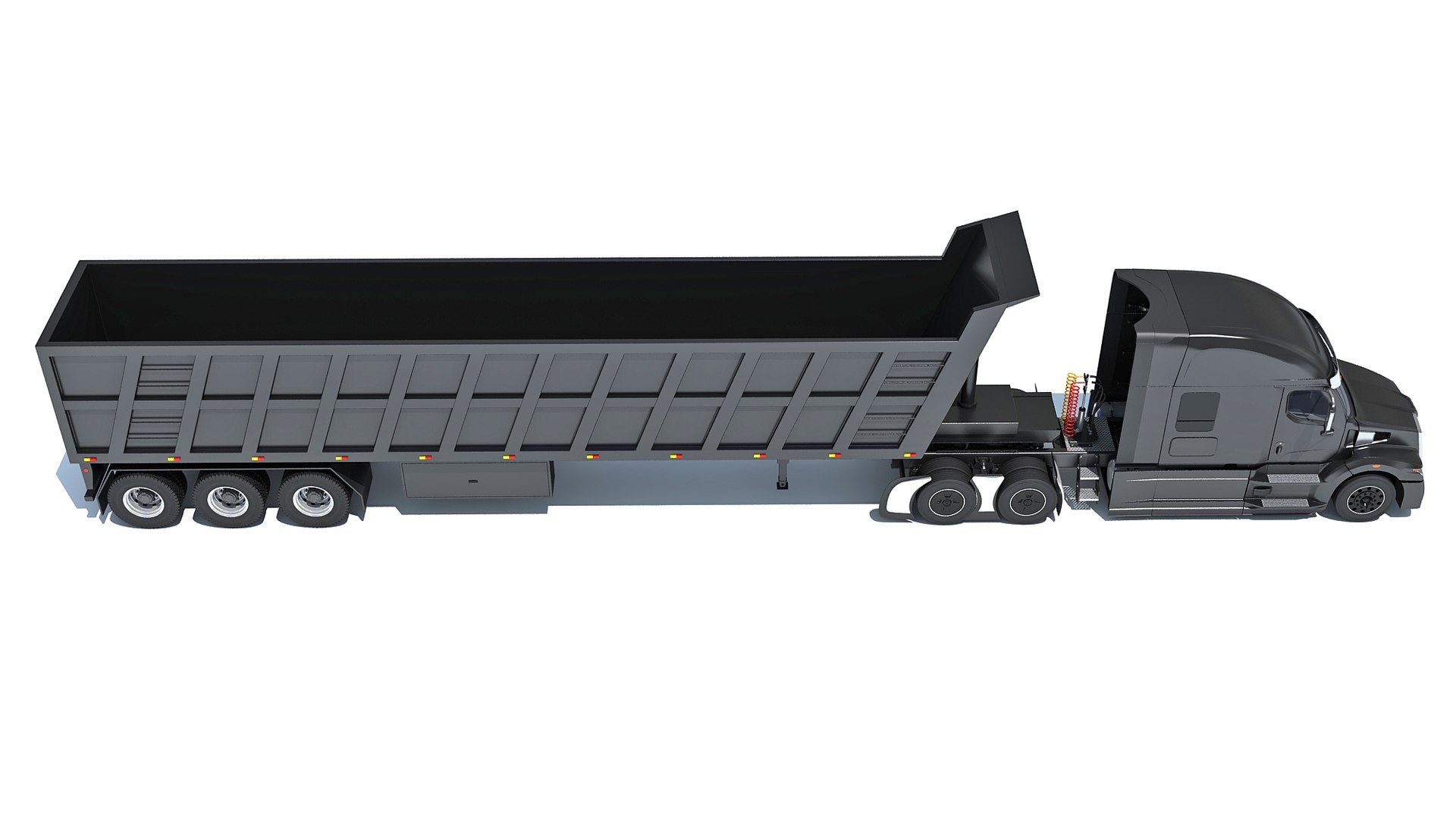 3D Truck With Tipper Trailer - TurboSquid 2163363