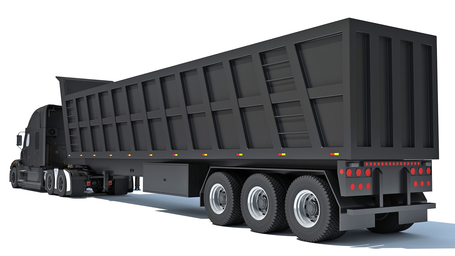 3D Truck with Tipper Trailer - TurboSquid 2163363