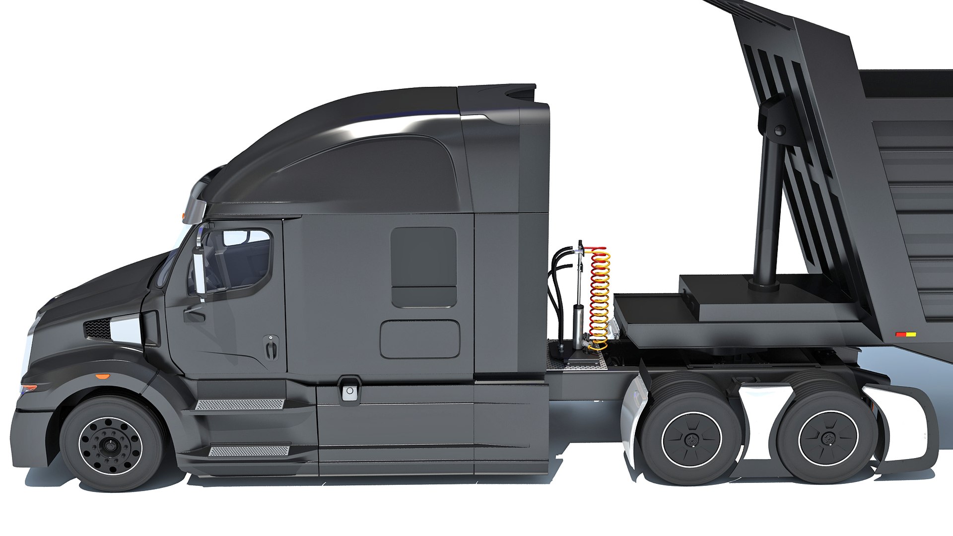 3D Truck With Tipper Trailer - TurboSquid 2163363