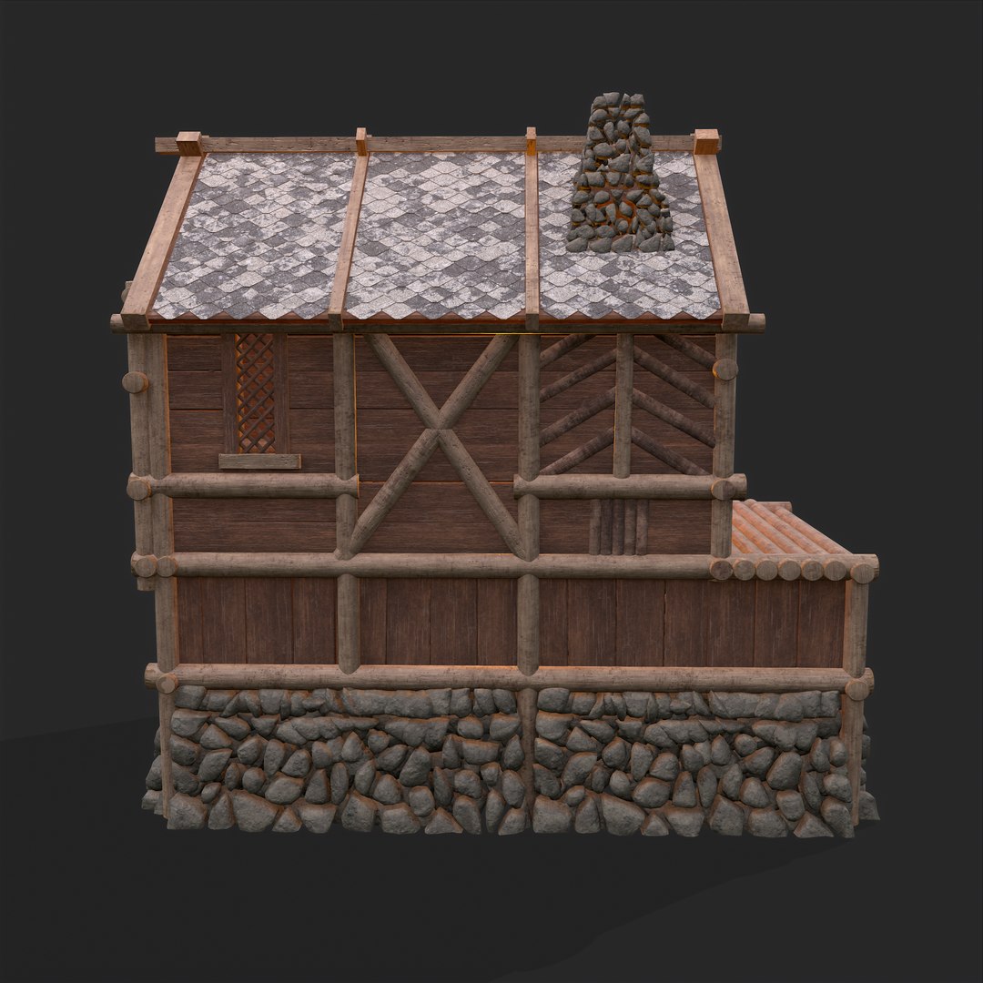 Medieval Cabin J 3D model - TurboSquid 1791107