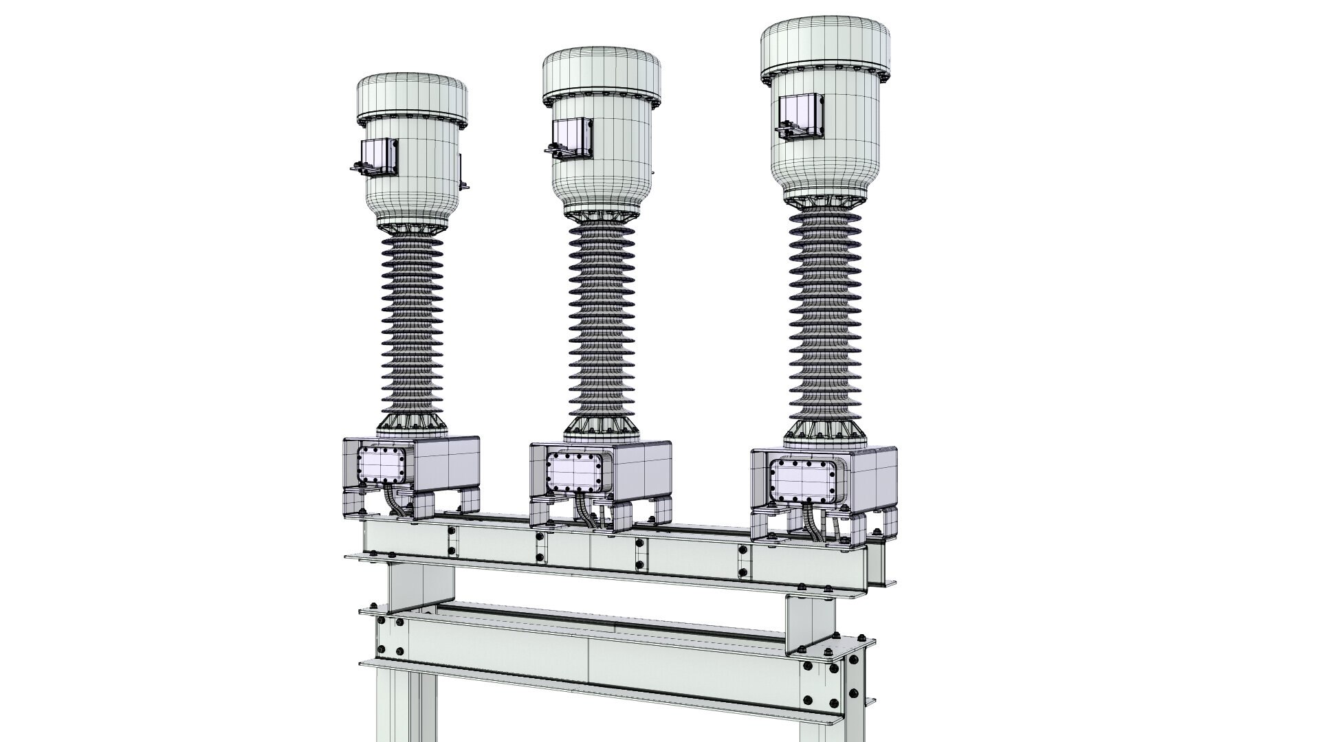 Substation High Voltage Disconnector Switch 26 3D model - TurboSquid ...