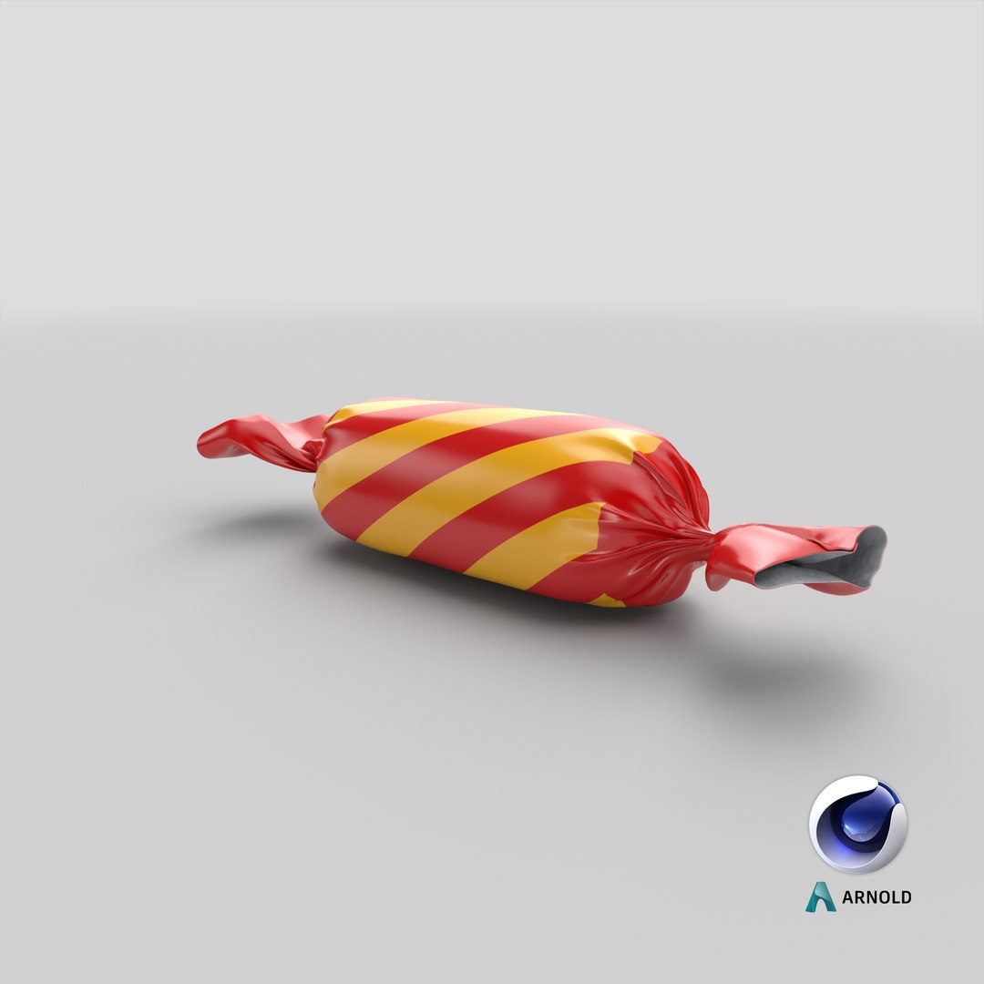 Wrapped Candy V1 3D Model - TurboSquid 2034385