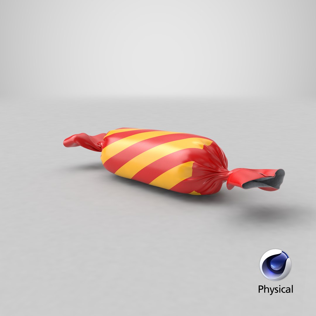 Wrapped Candy V1 3D Model - TurboSquid 2034385