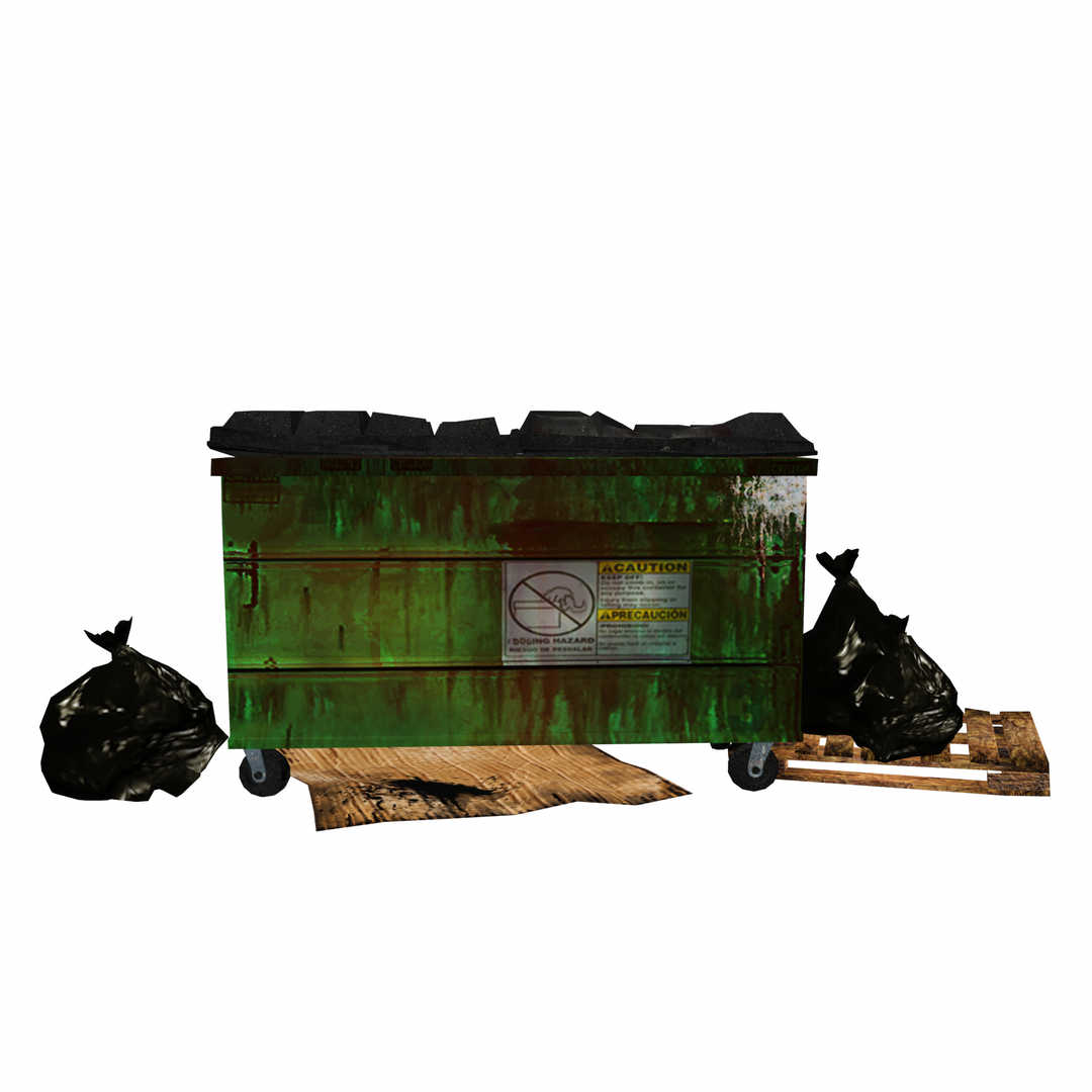 Trash Dumpster 3d Model
