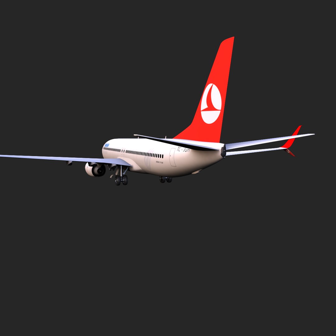 3ds Max Turkish Airlines Boeing