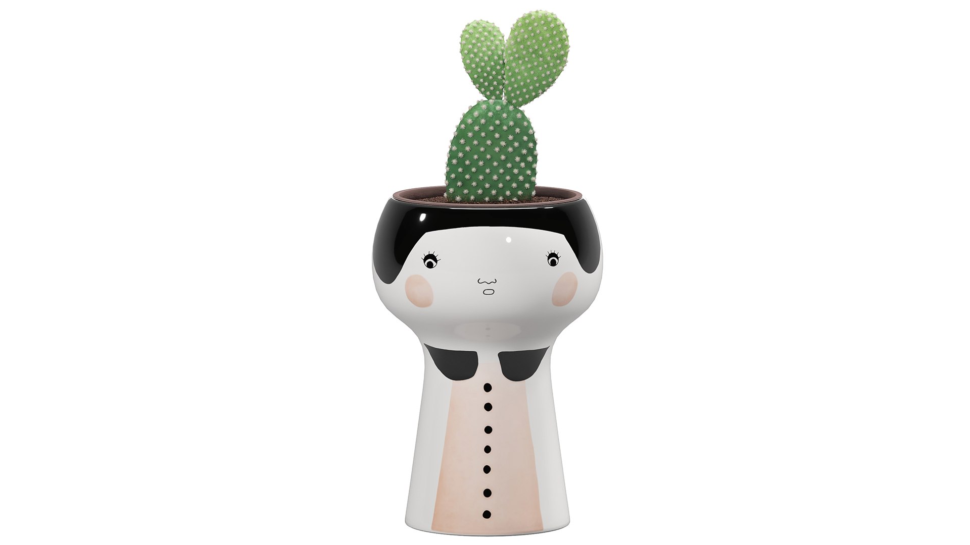 Flower Me Happy Pots 3D Model - TurboSquid 2096897