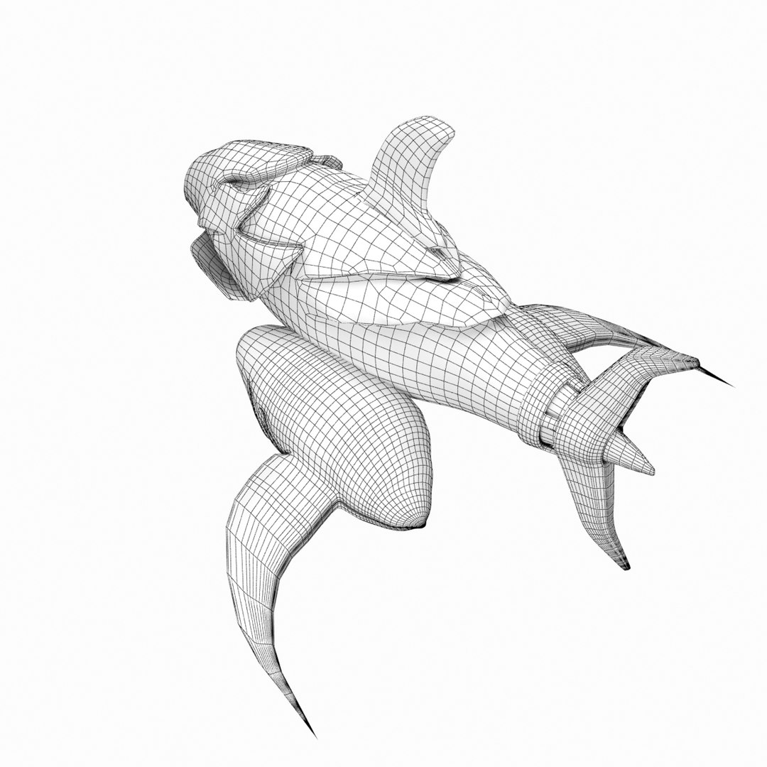 Shark Metal 3D Model - TurboSquid 1229459
