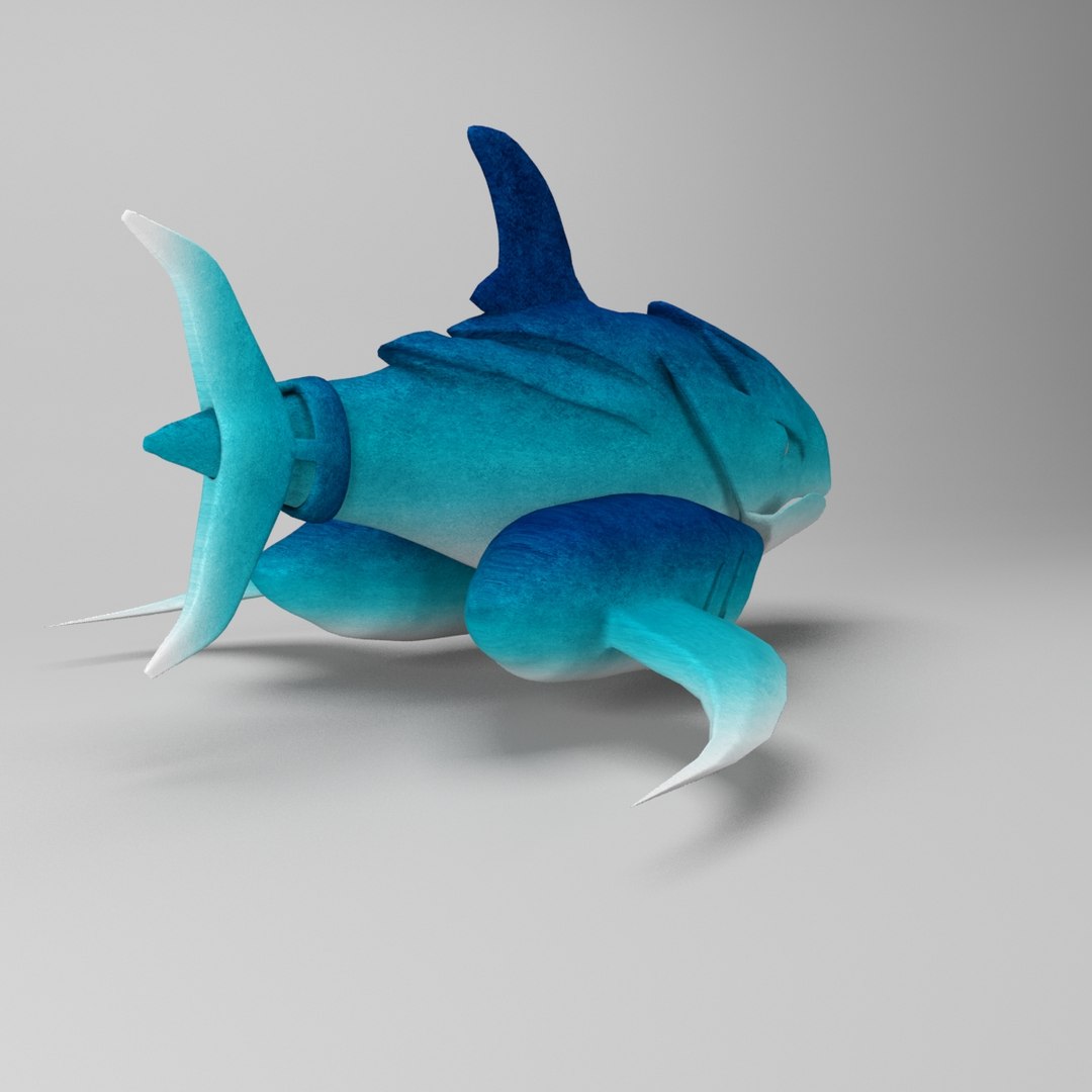 Shark Metal 3D Model - TurboSquid 1229459