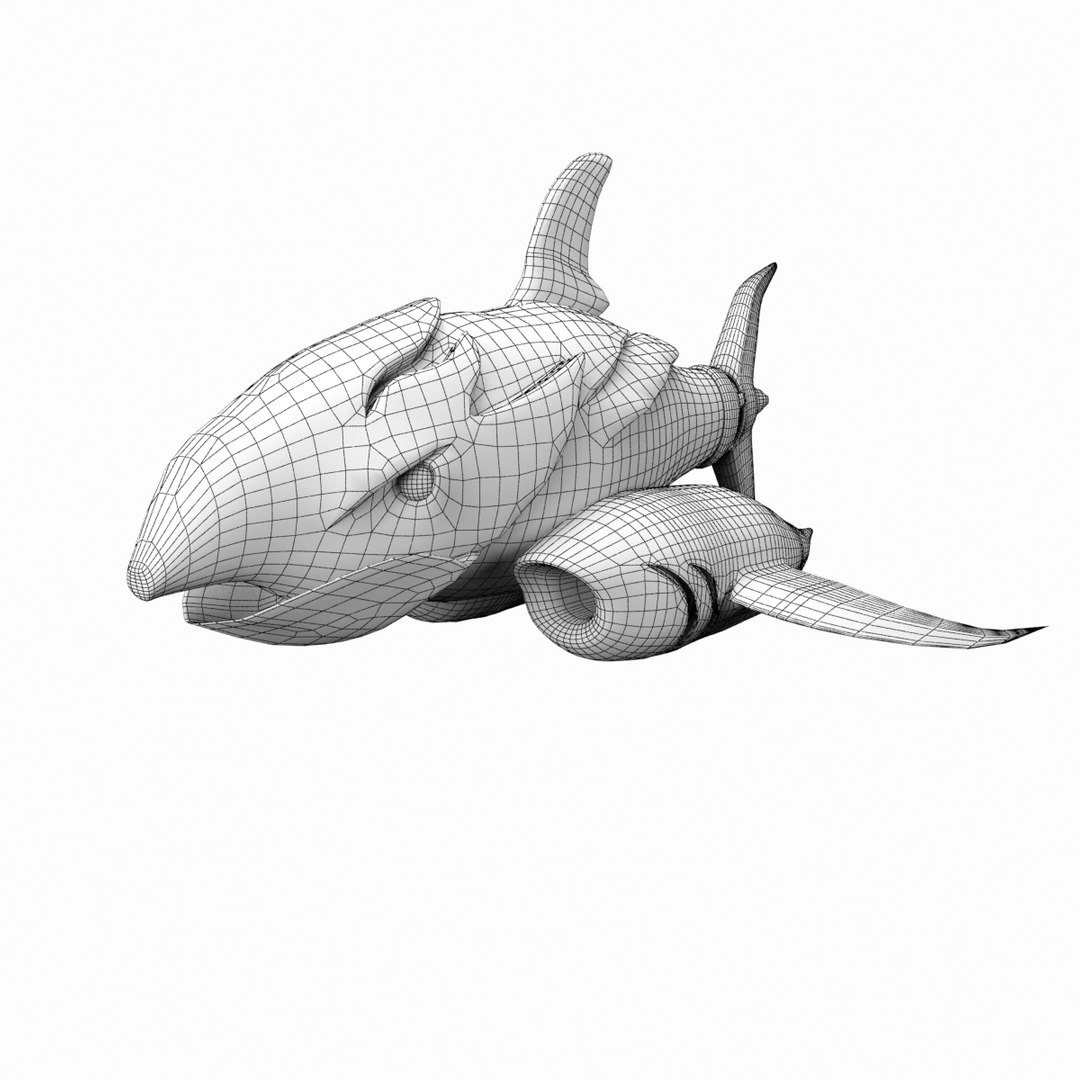 Shark Metal 3D Model - TurboSquid 1229459