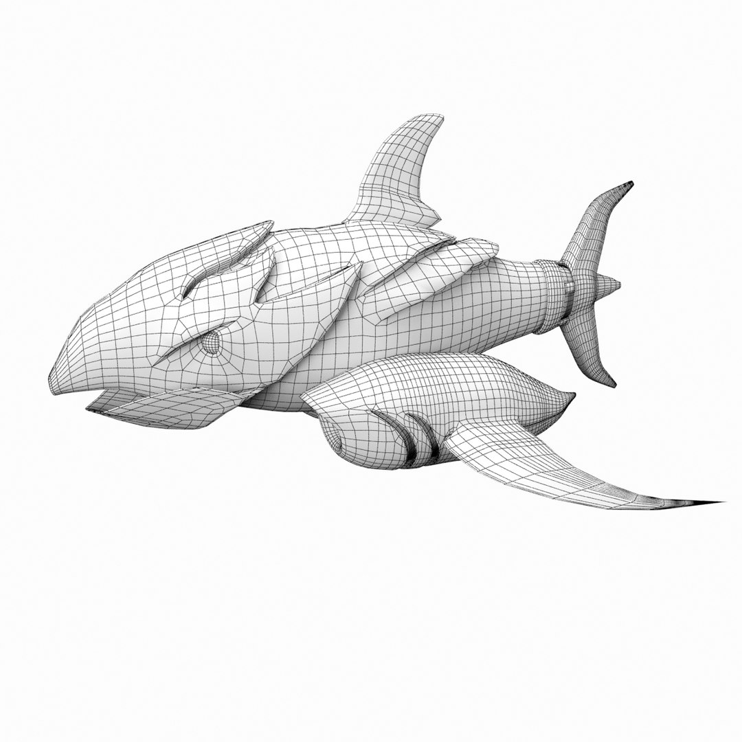 Shark Metal 3D Model - TurboSquid 1229459