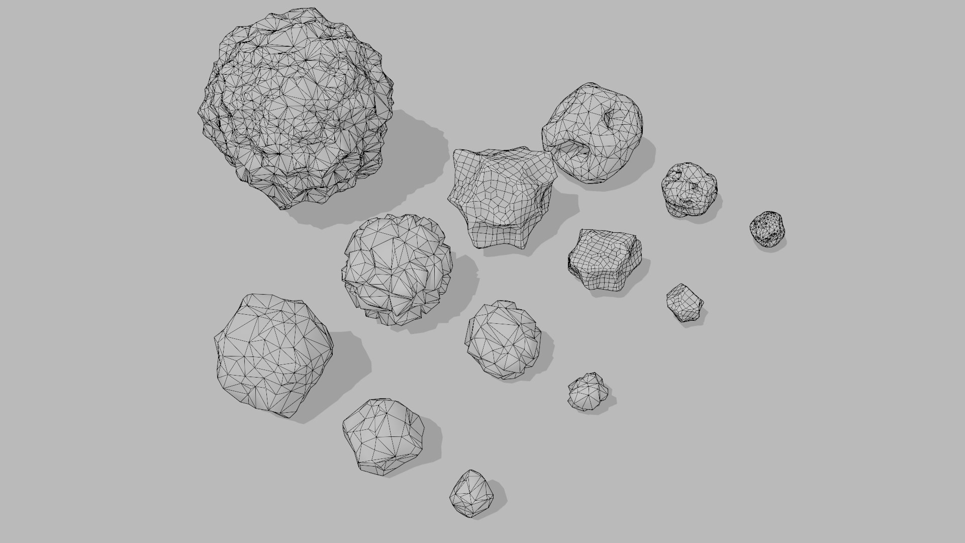 3D Asteroids Space Game Stylized Pack - TurboSquid 2425655