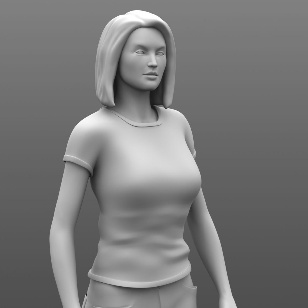 3dm Cad Male Standing Female Reference