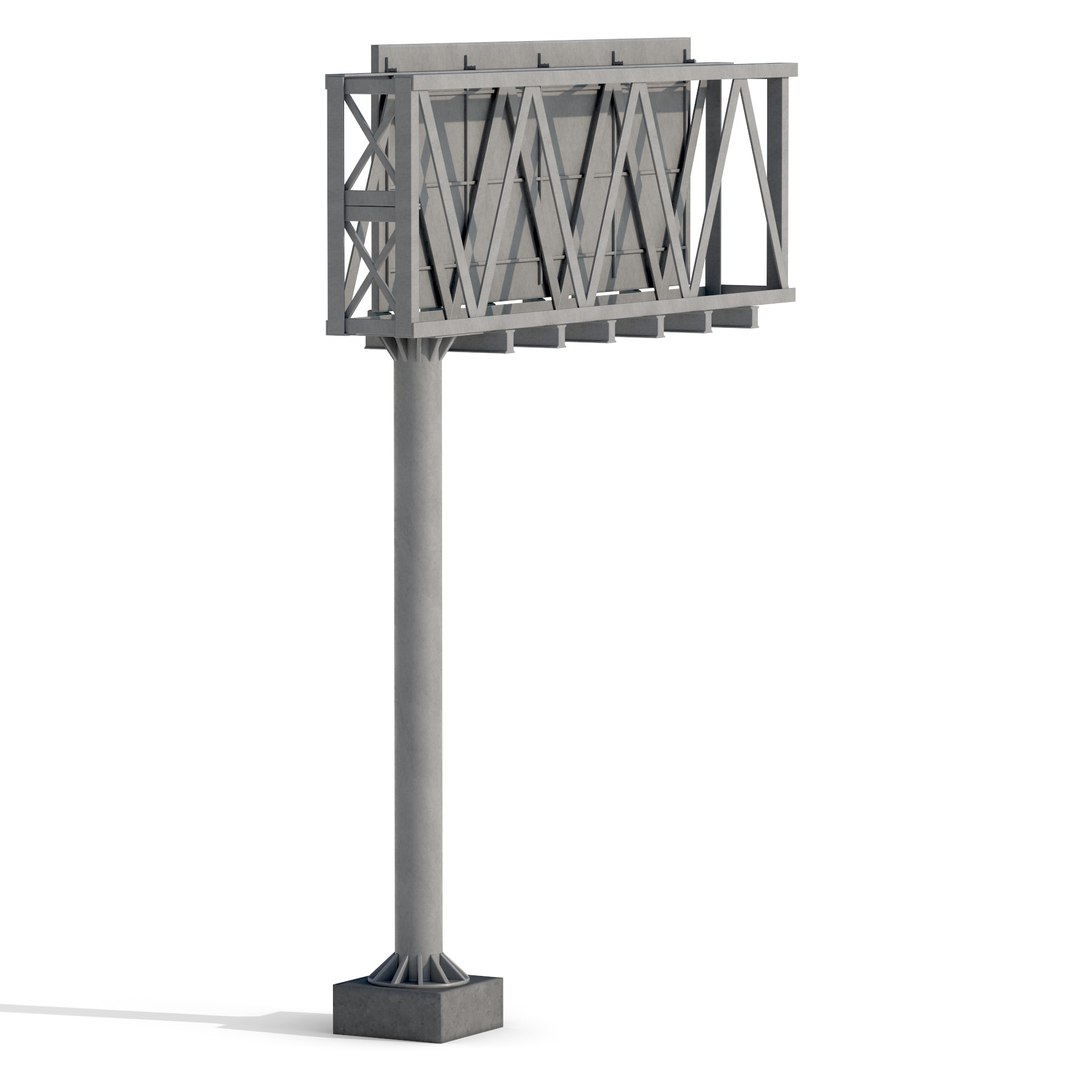 Highway Sign 03 3D Model - TurboSquid 2159468