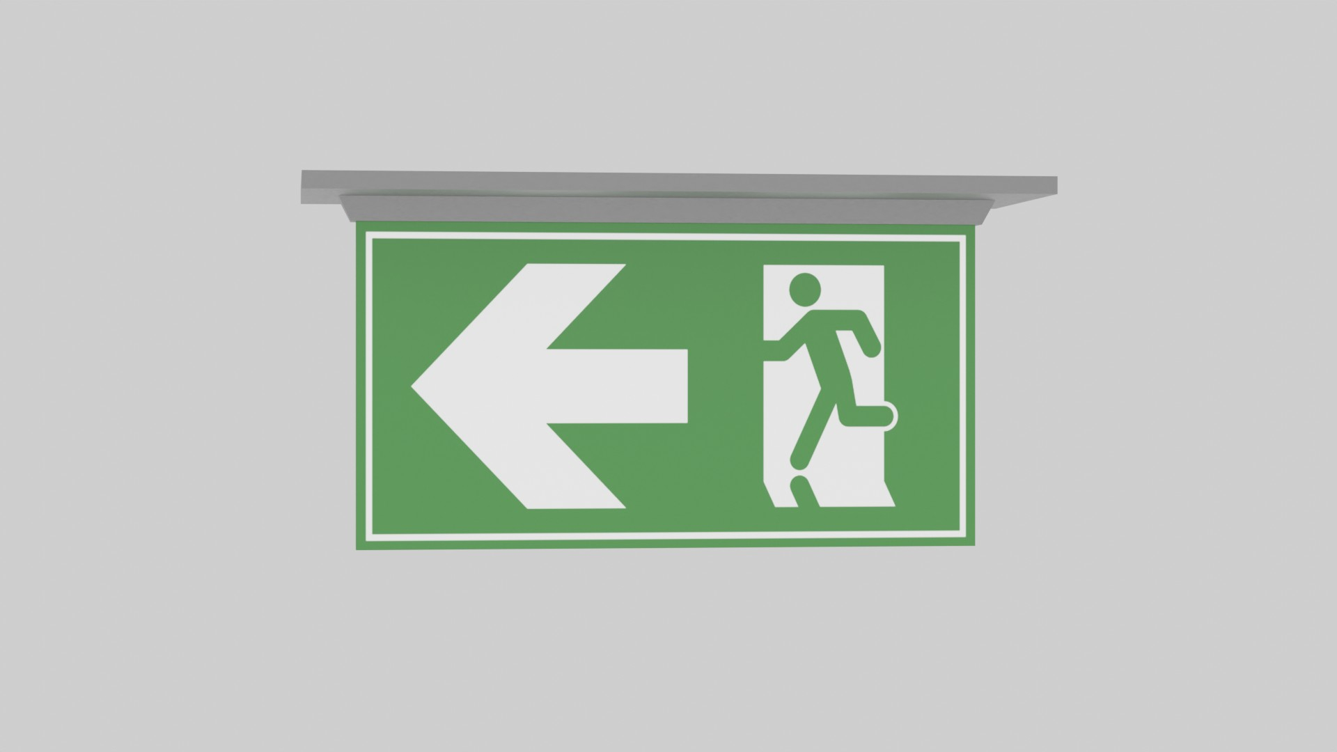 Emergency Exit Sign 3D Model - TurboSquid 2212508