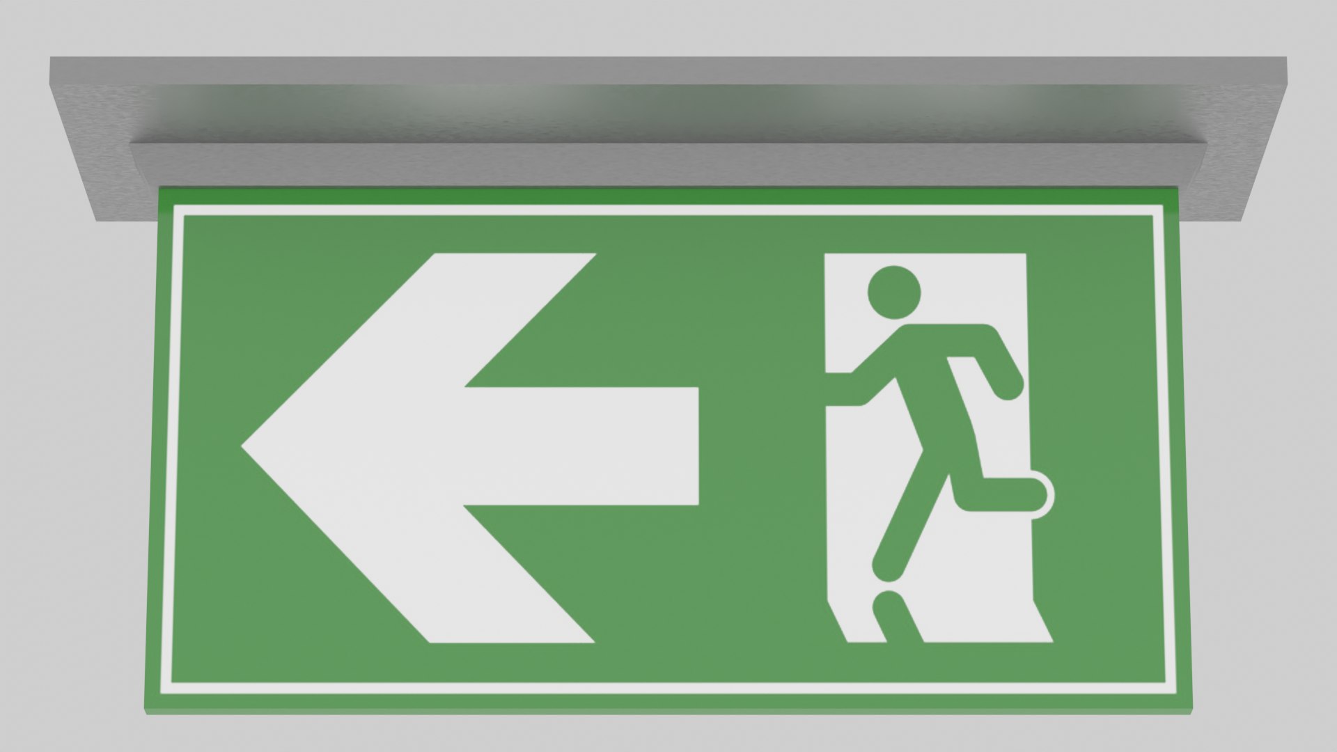 Emergency Exit Sign 3D Model - TurboSquid 2212508