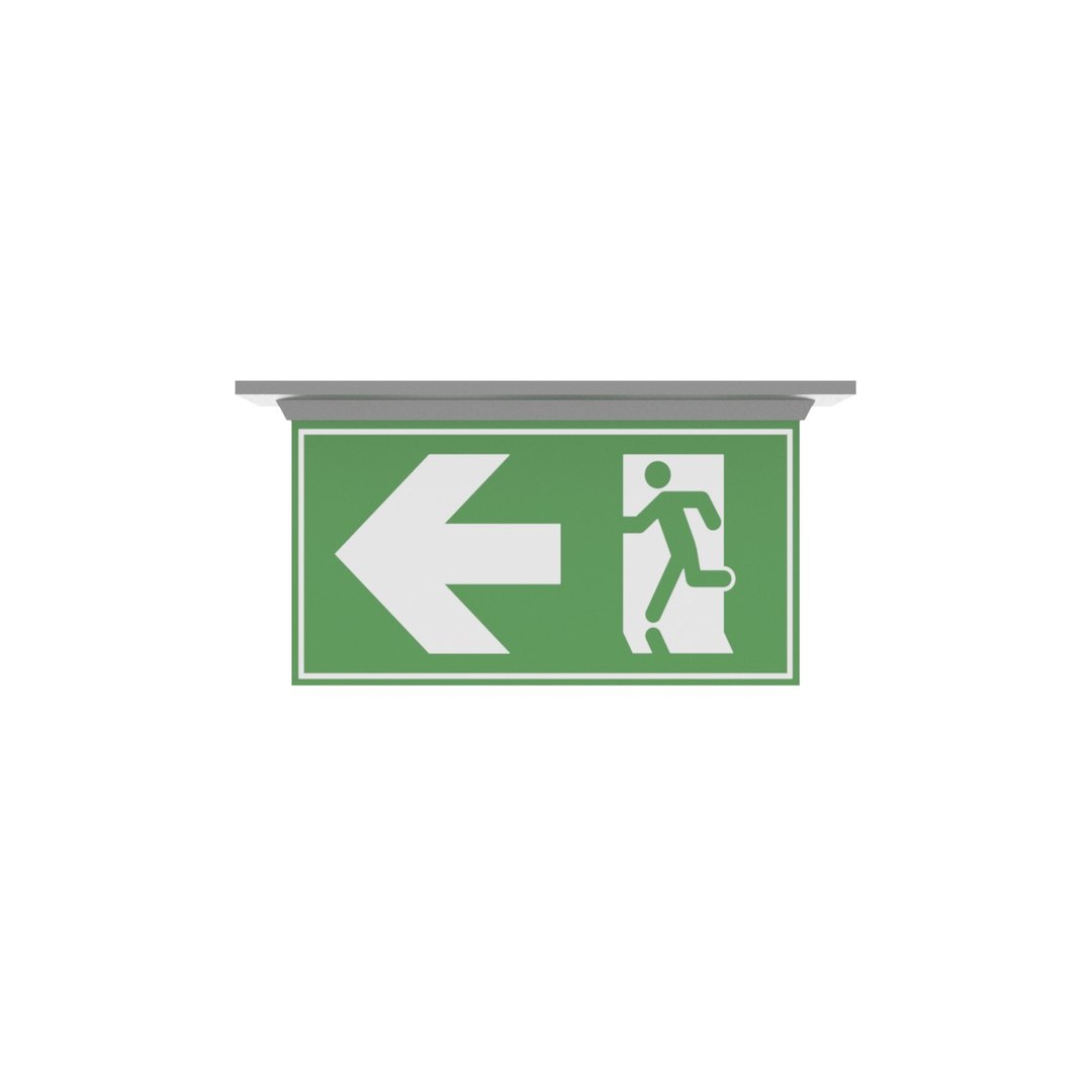 Emergency Exit Sign 3D Model - TurboSquid 2212508