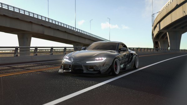 modelo 3d Formula Drift Toyota Supra Wide Body Toyota Supra ...