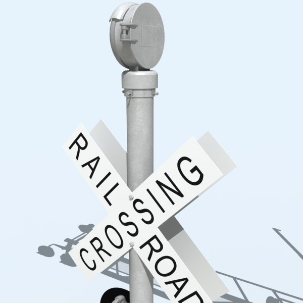 3d model railroad crossings