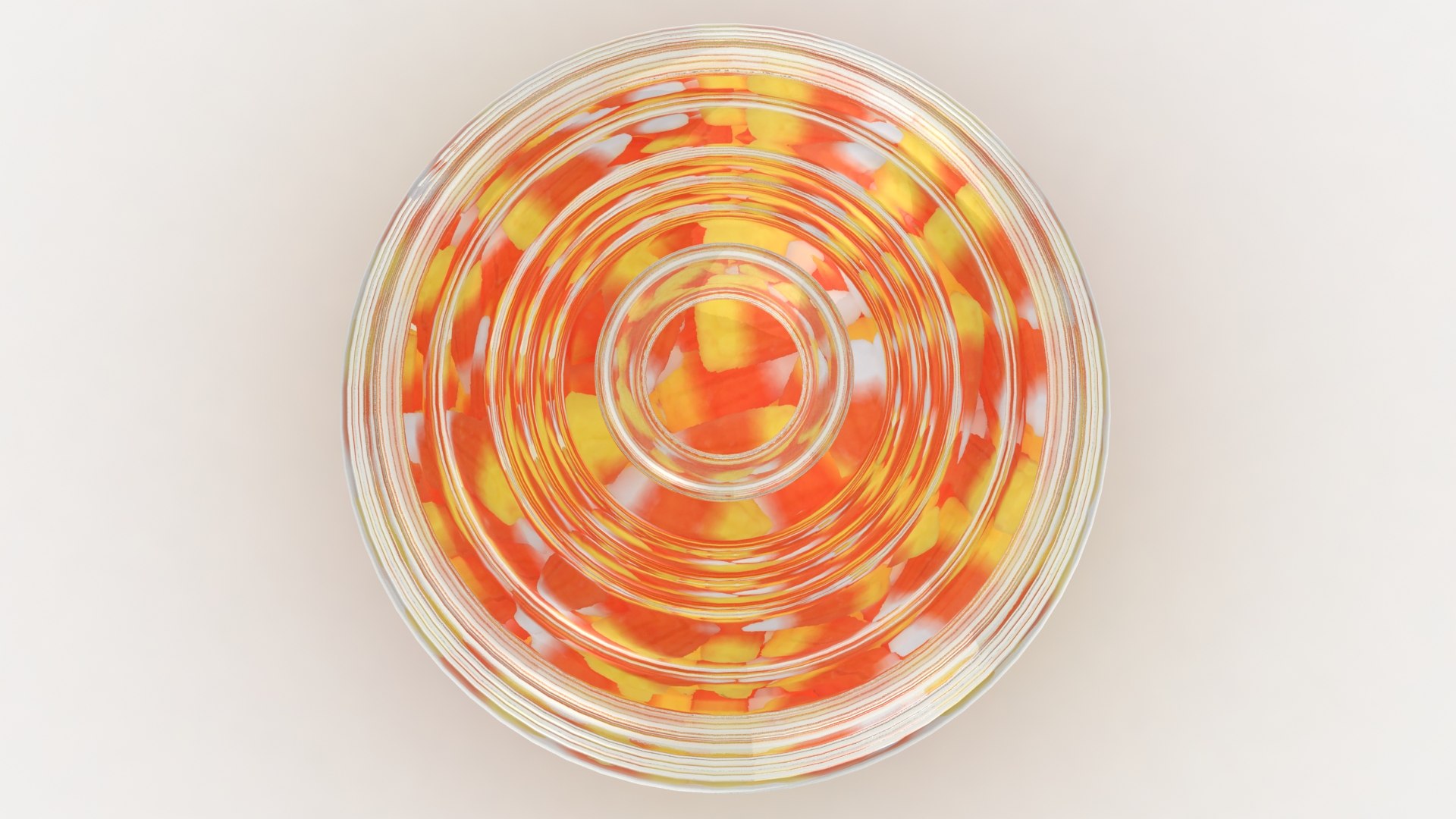 3D model realistic candy corn jar - TurboSquid 1469599