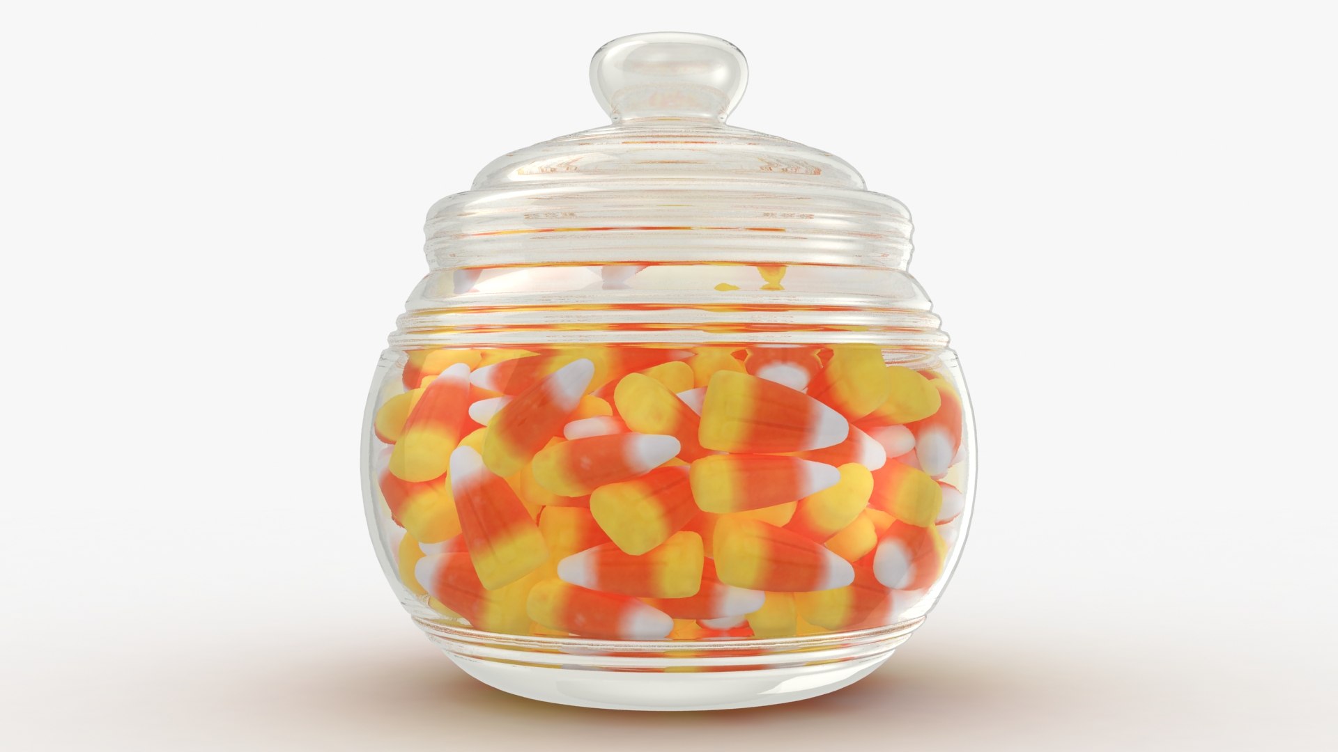 3D Model Realistic Candy Corn Jar - TurboSquid 1469599