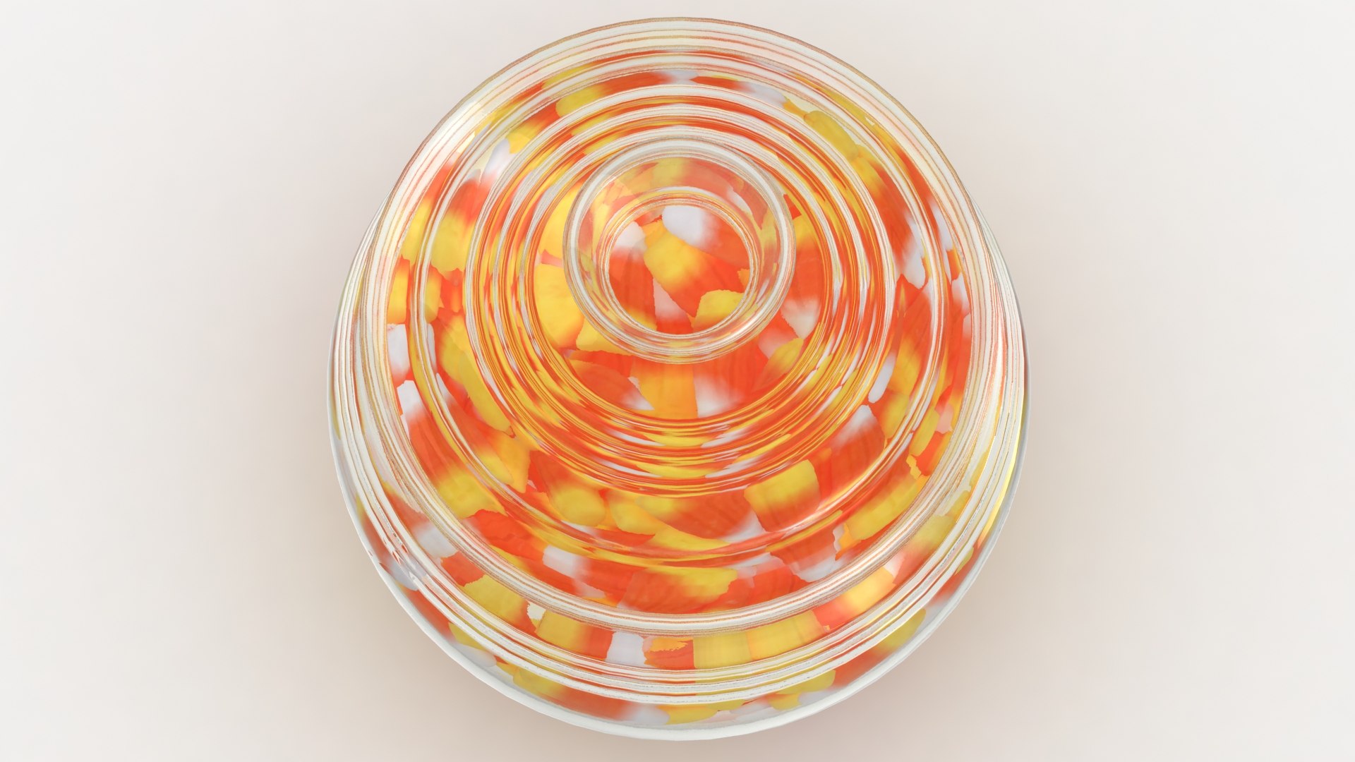 3D model realistic candy corn jar - TurboSquid 1469599