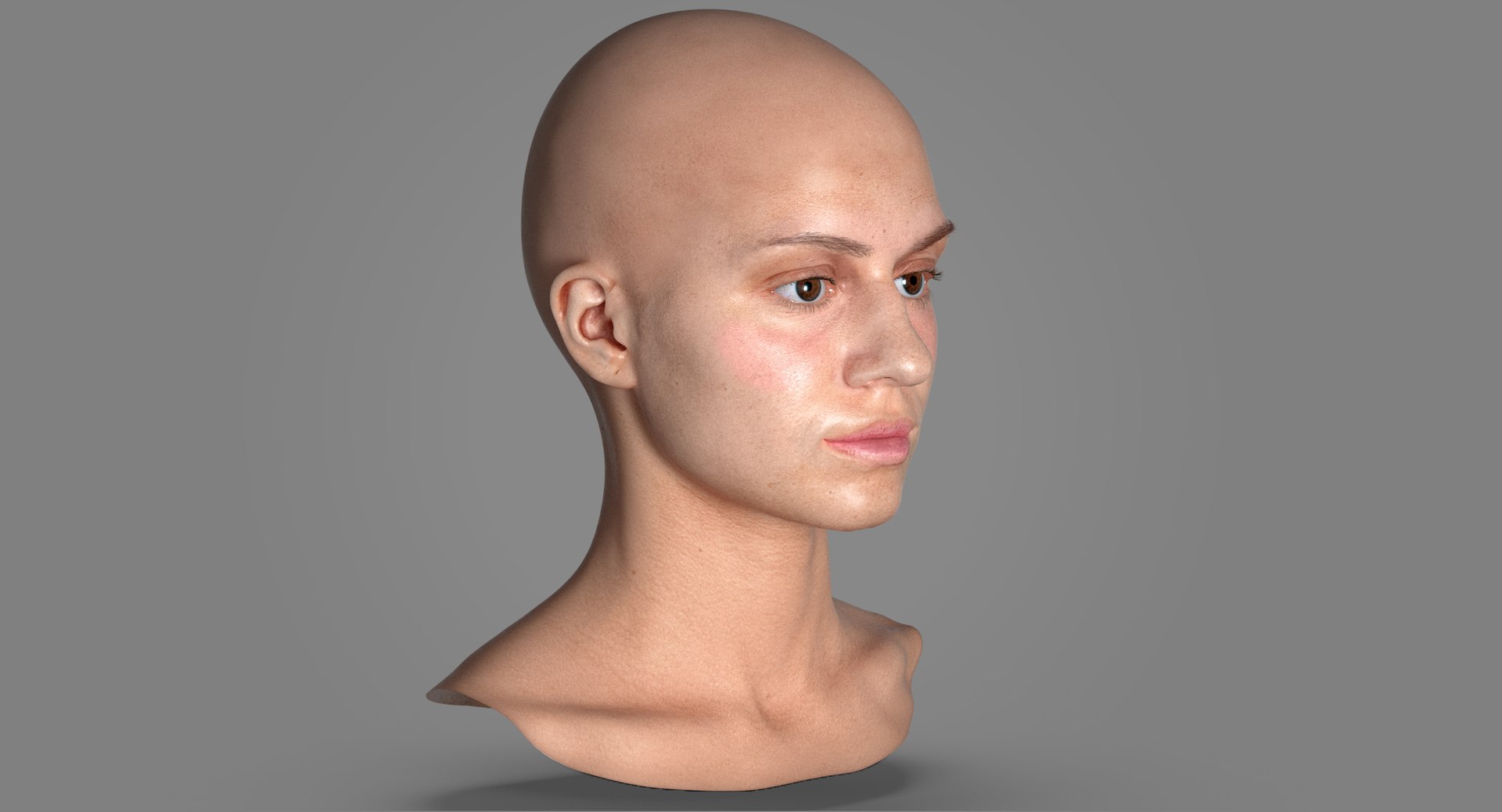 Real Pbr Penelope Human Head 3D Model - TurboSquid 1673750