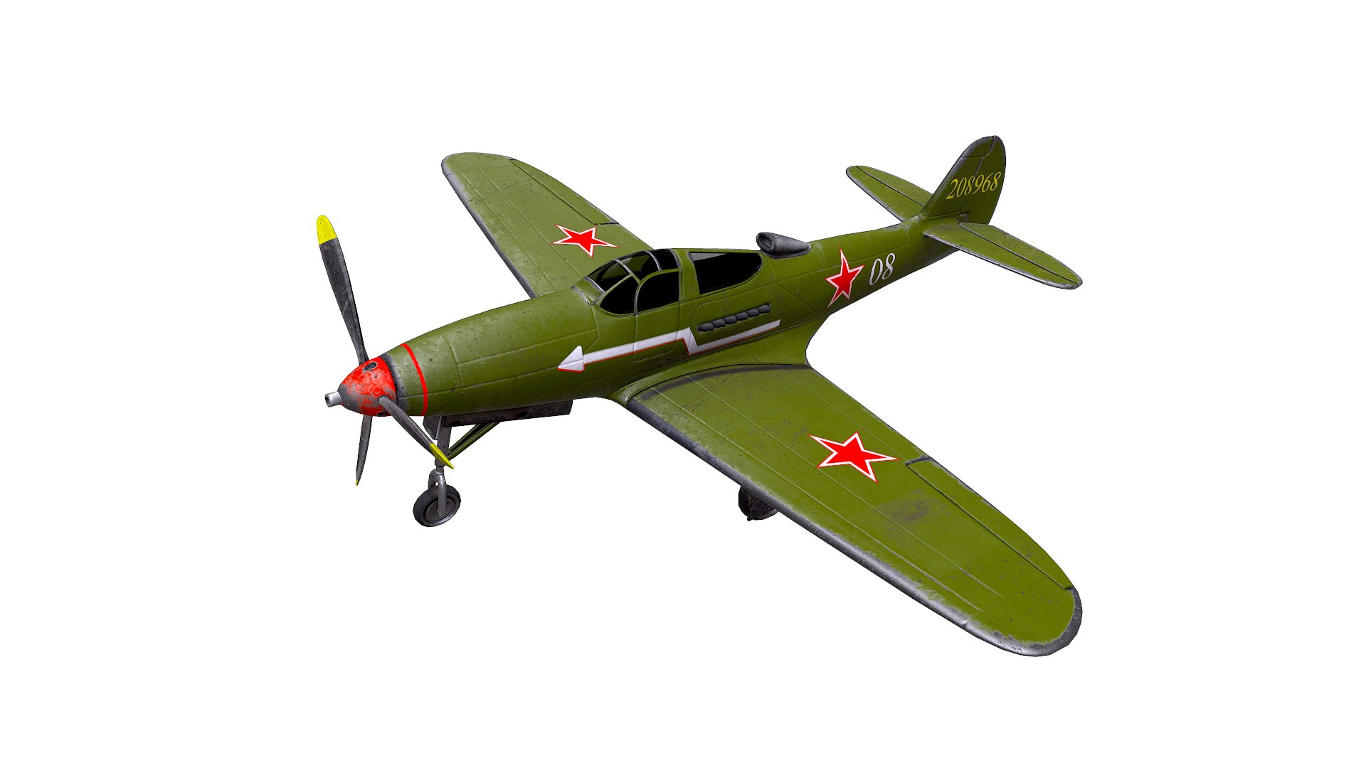 Bell P-39c Airacobra 3D Model - TurboSquid 1641623