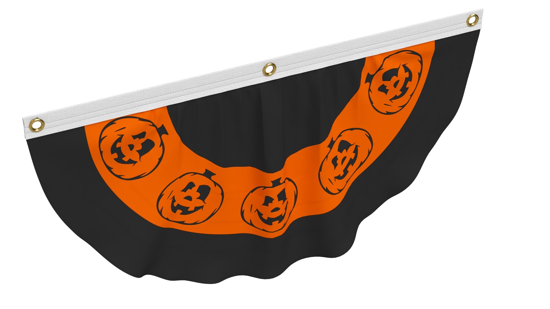 Halloween Flag Bunting Set 3D model - TurboSquid 2131497
