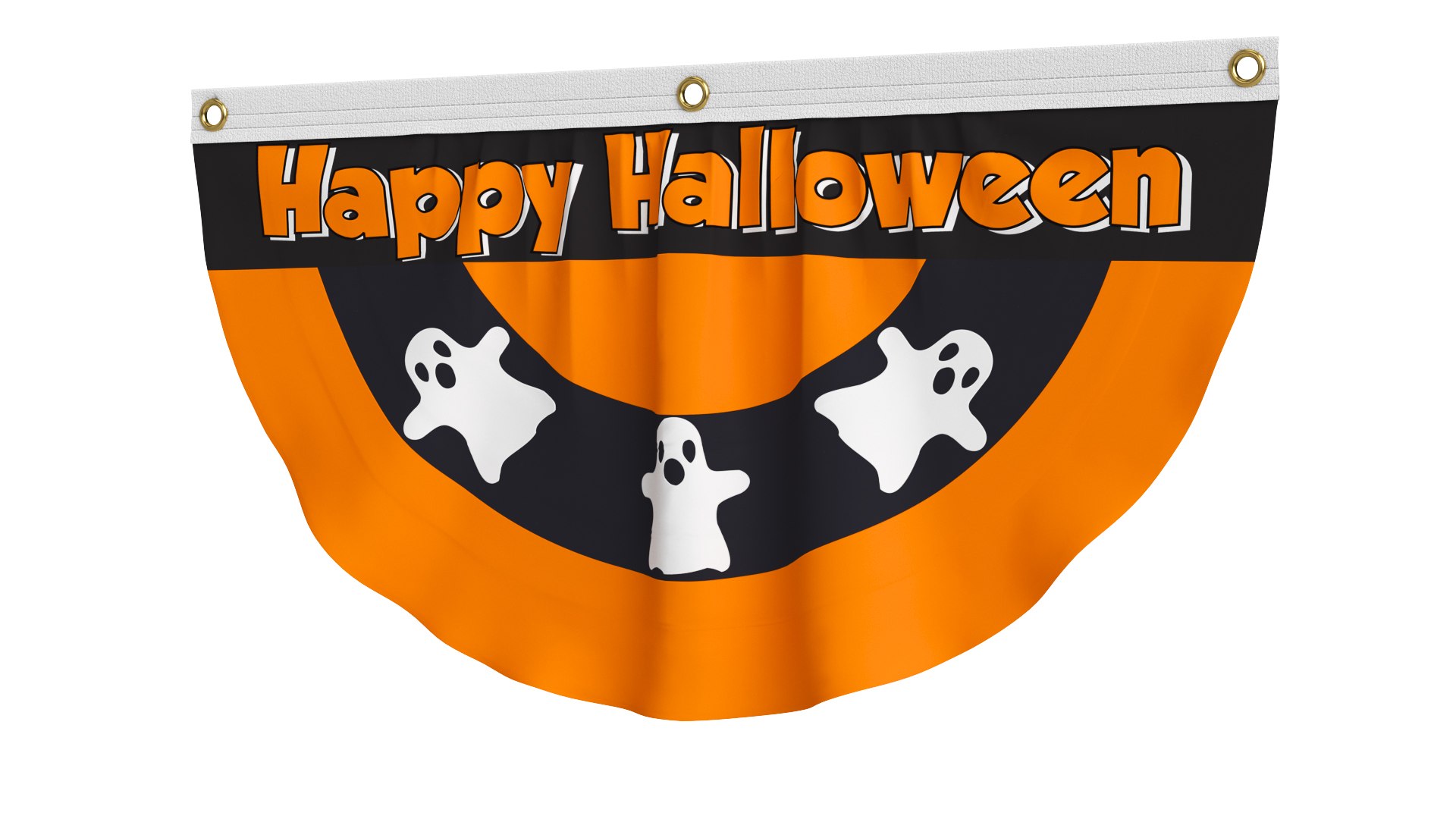 Halloween Flag Bunting Set 3D Model - TurboSquid 2131497
