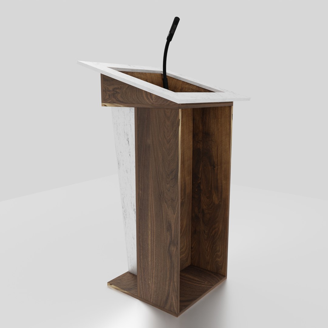 3D Wood Podium Model - TurboSquid 2081761