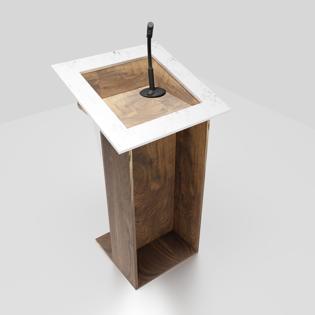 3D Wood Podium Model - TurboSquid 2081761