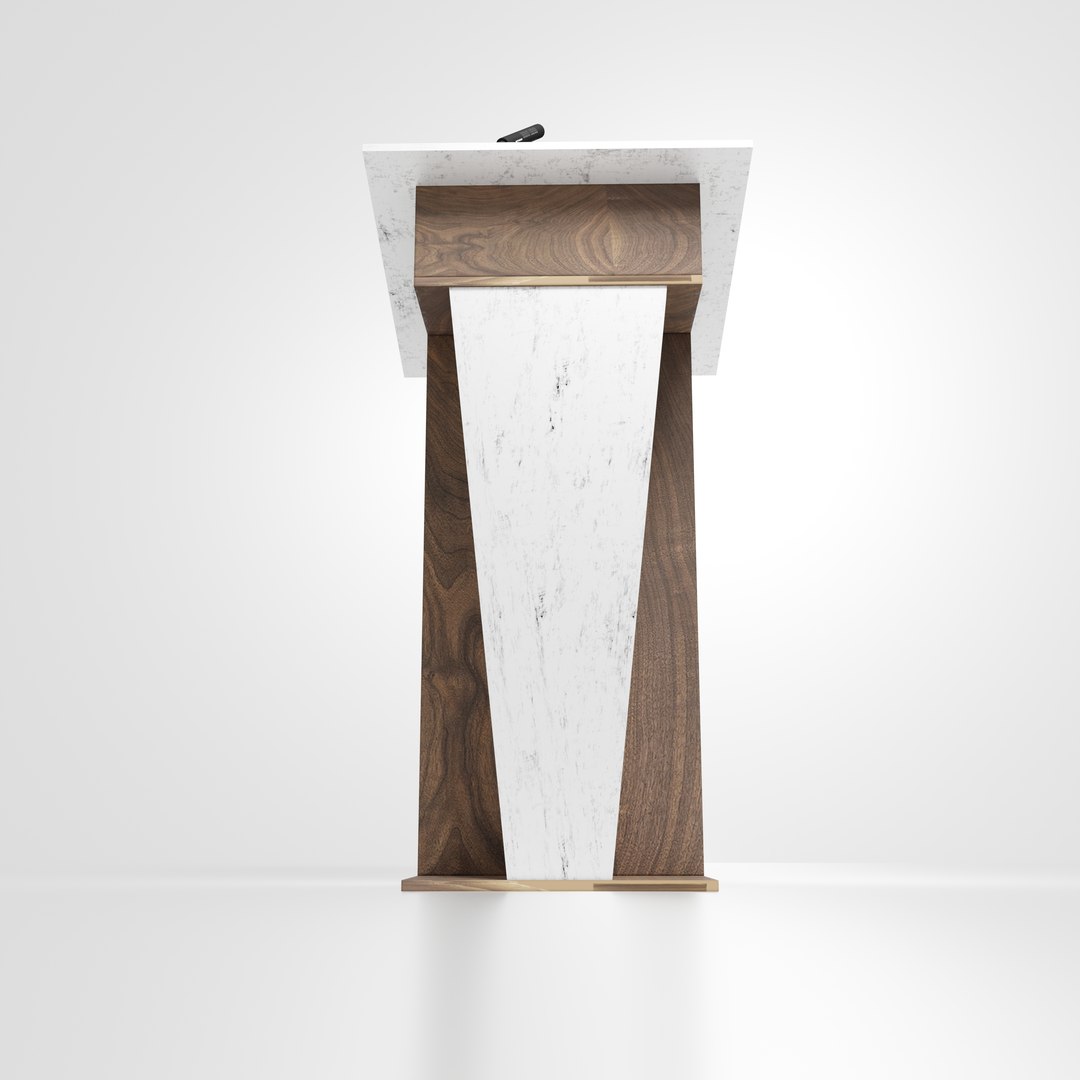 3D Wood Podium Model - TurboSquid 2081761