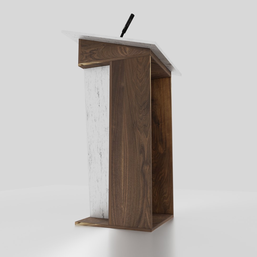 3D Wood Podium Model - TurboSquid 2081761